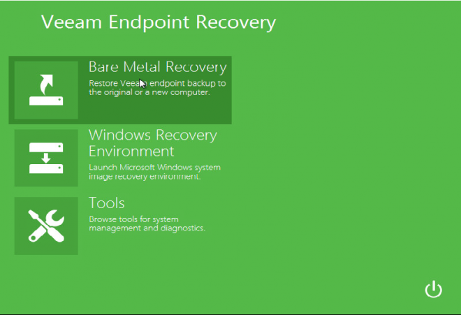 Restauration Bare Metal Veeam Endpoint Backup FREE