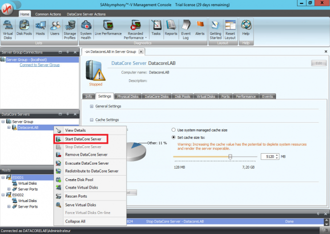 Tutoriel PARTIE 2 - Configuration Datacore SANsymphony-V