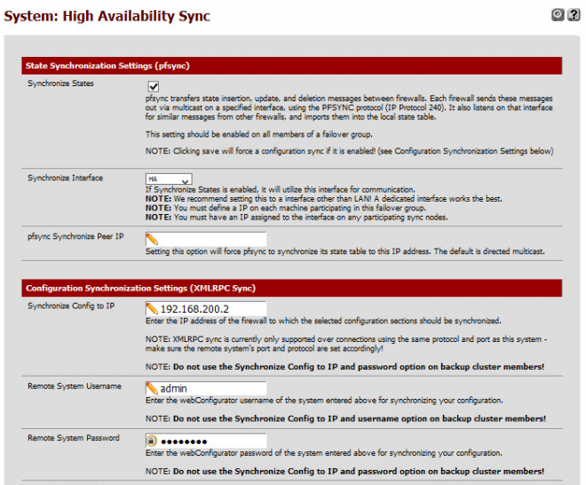 Cluster pFsense HA en utilisant (CARP Failover)